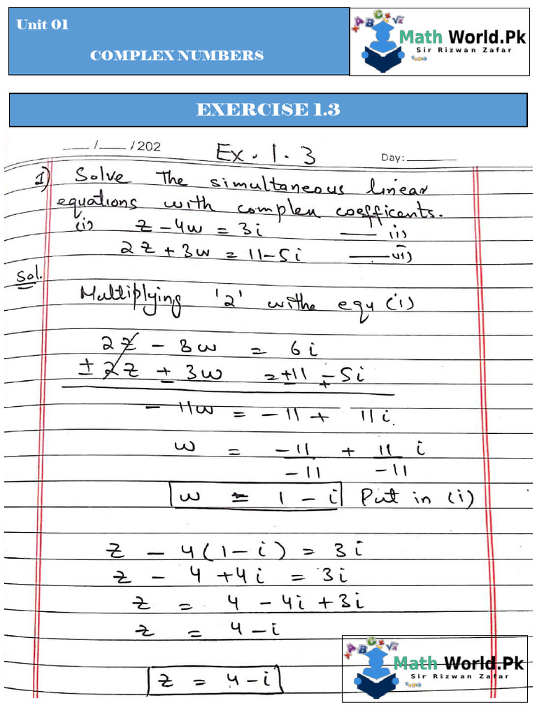 Ex. 1.3 Fsc Part-1 Kpk Board | PDF
