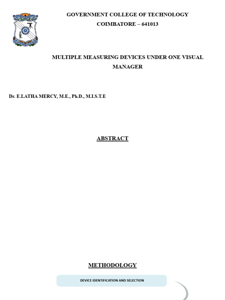 Zeroth Review Kirubakaran | PDF | Data Acquisition | Instrumentation