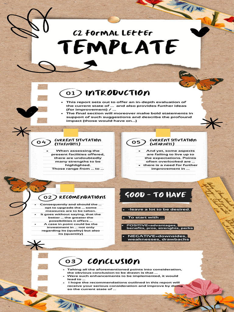 C2 Formal Letter Template | PDF