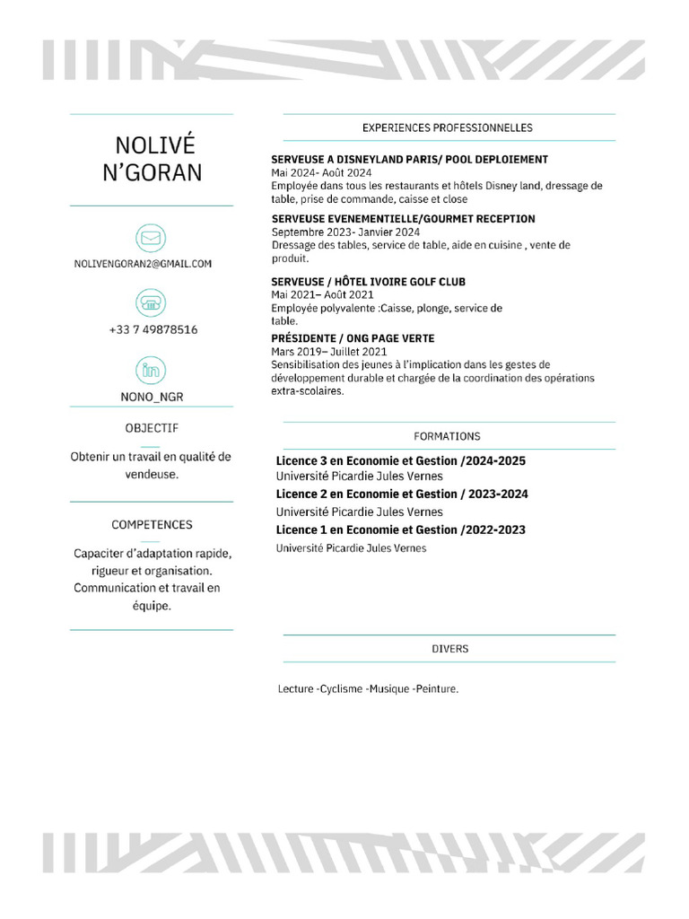 Nolivé cv2025 | PDF