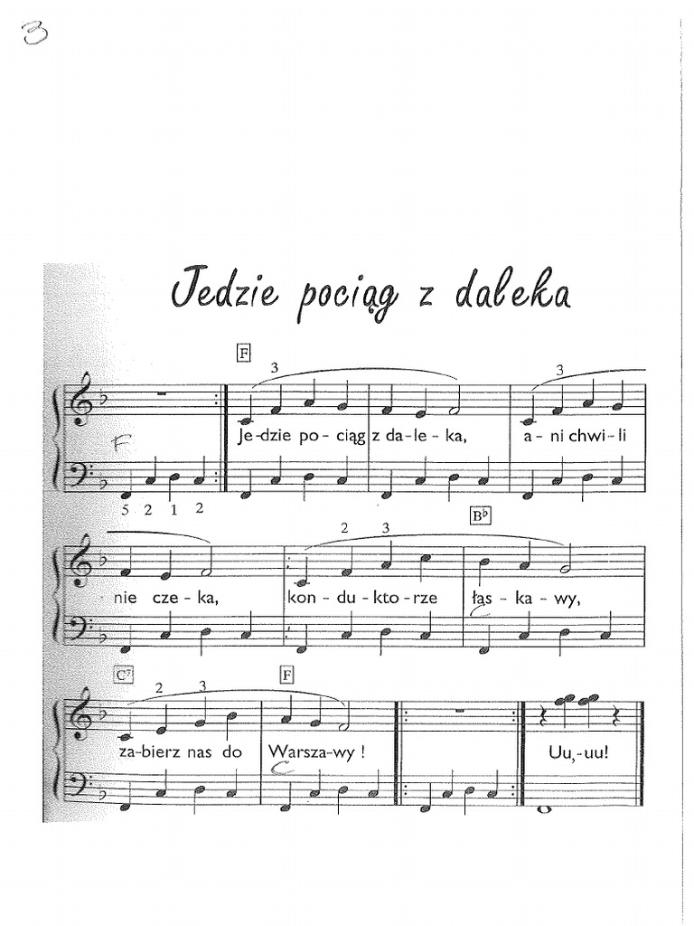 Jedzie Pociąg Z Daleka Pfte | PDF