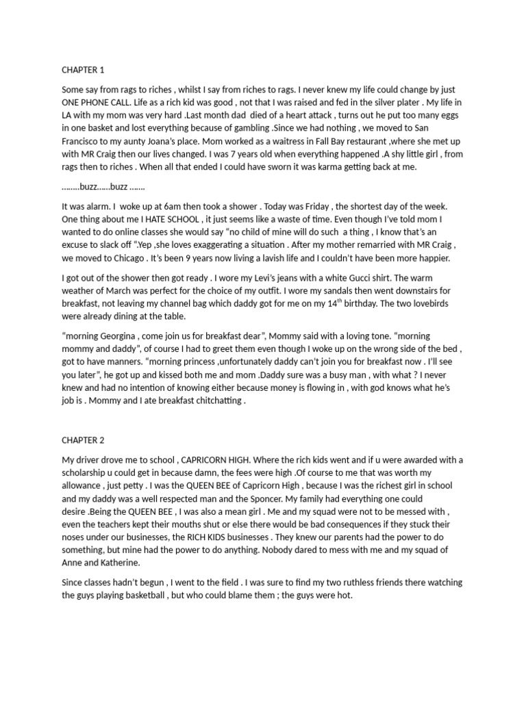 RICHES TO RAGS | PDF