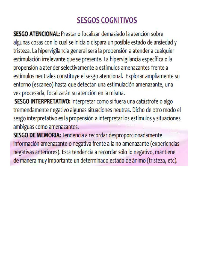 Sesgos Cog y Pen Aut | PDF