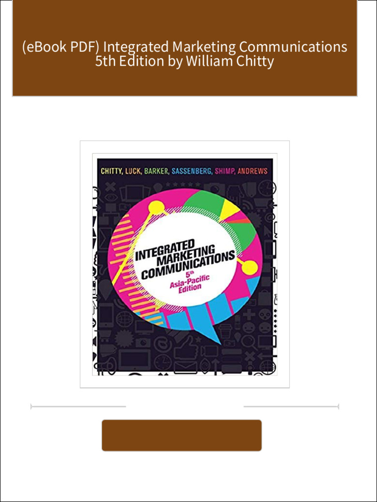 (Ebook PDF) Integrated Marketing Communications 5Th Edition by William ...