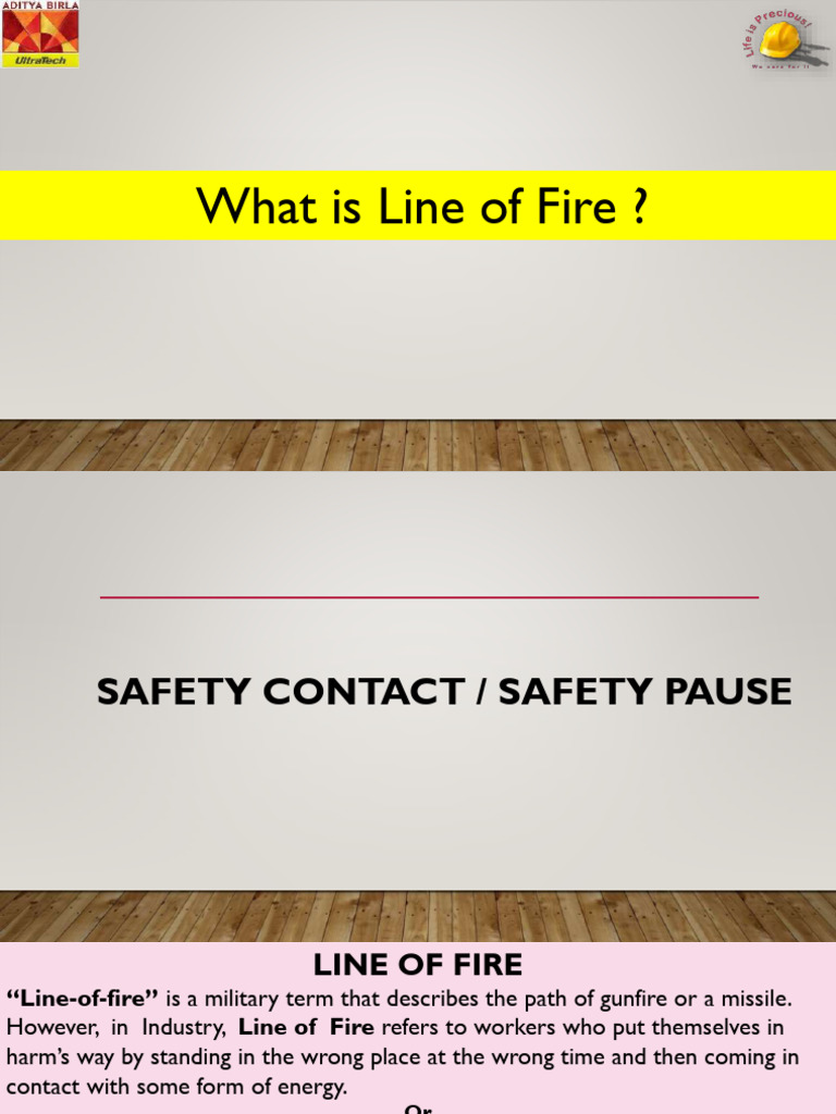 Understanding Line of Fire Safety | PDF