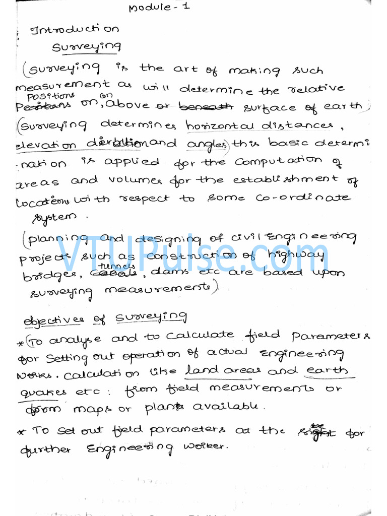 15CV34 - Basic Surveying - Module 1 | PDF | Computer File Formats