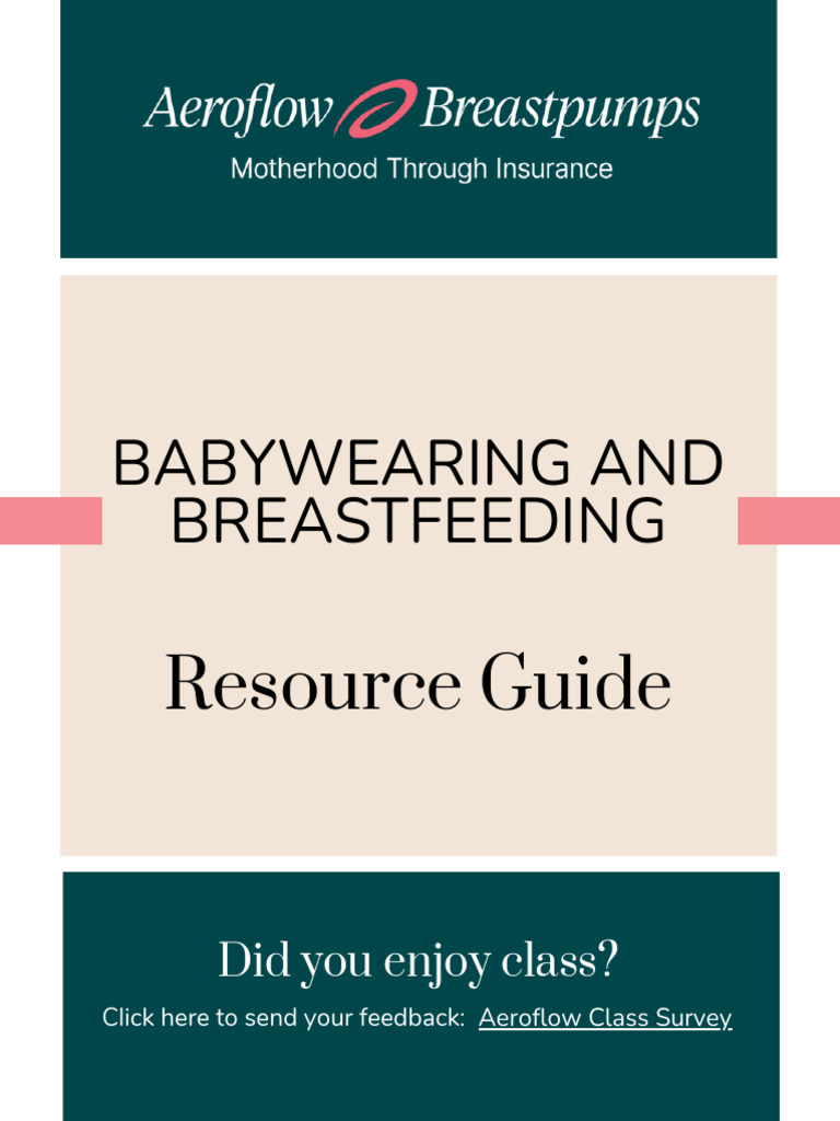 Babywearing and Breastfeeding Resources | PDF | Breastfeeding | Breast Milk