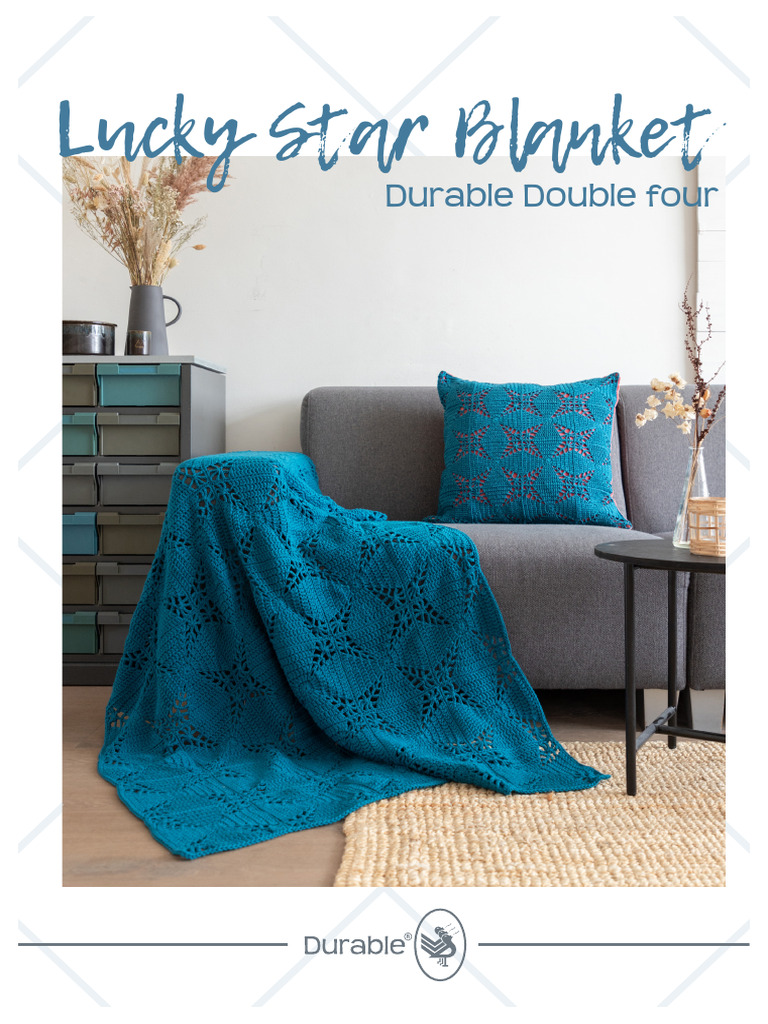 Lucky Star Blanket Us Pdf Crochet Woven Fabrics