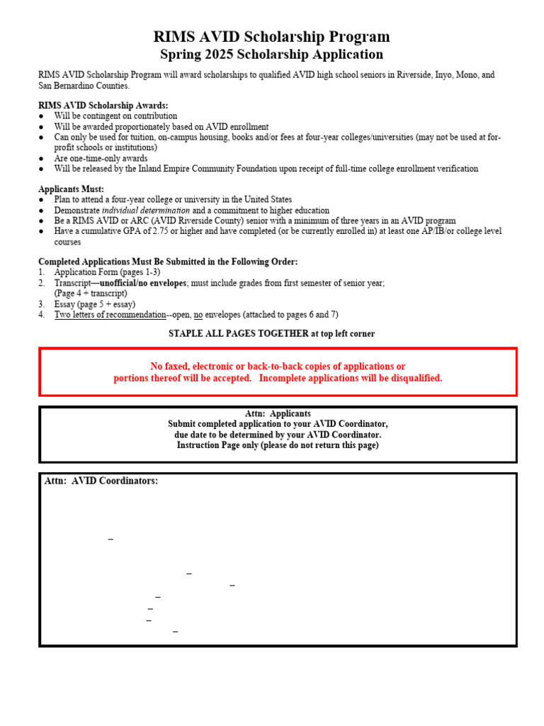 Madison Aguirre - Final Revised 2025 RIMS AVID Scholarship Application ...