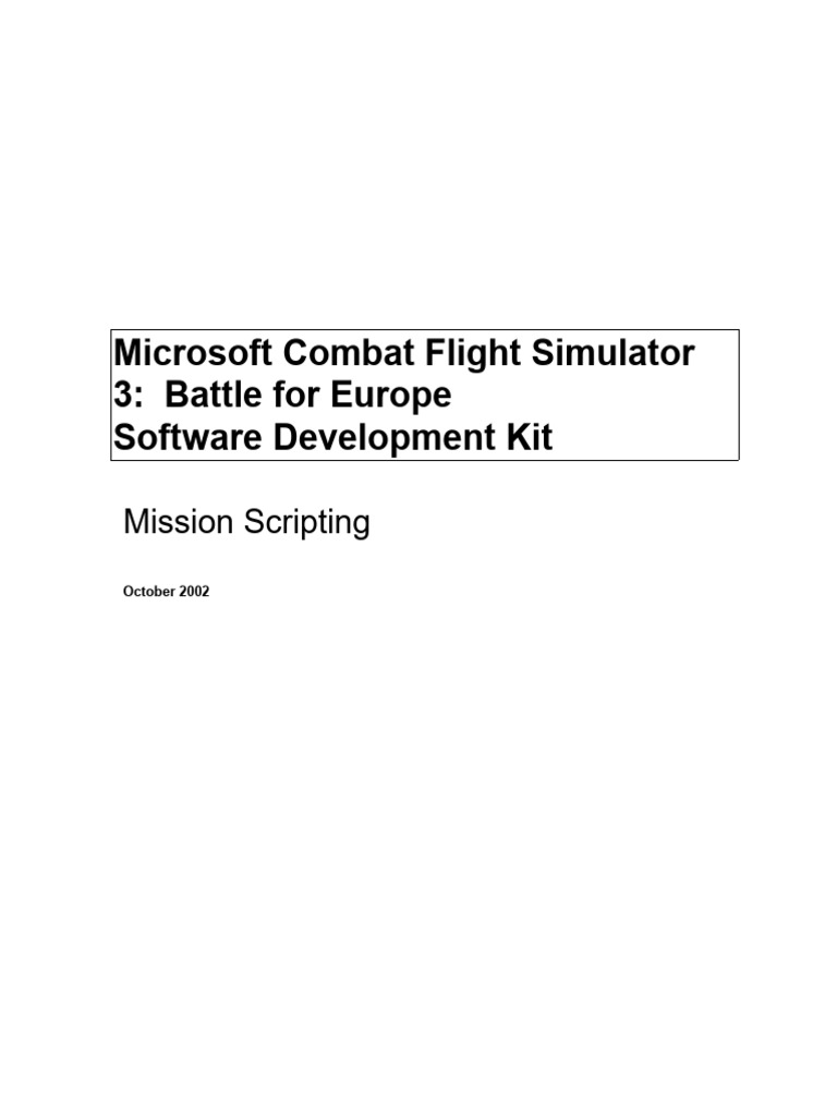 CFS3 Mission File Format Documentation EN | PDF | Computer File | Xml