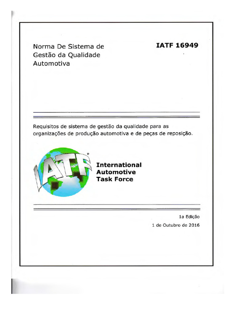 Norma S.g.q-Iatf 16949 - 2016 | PDF