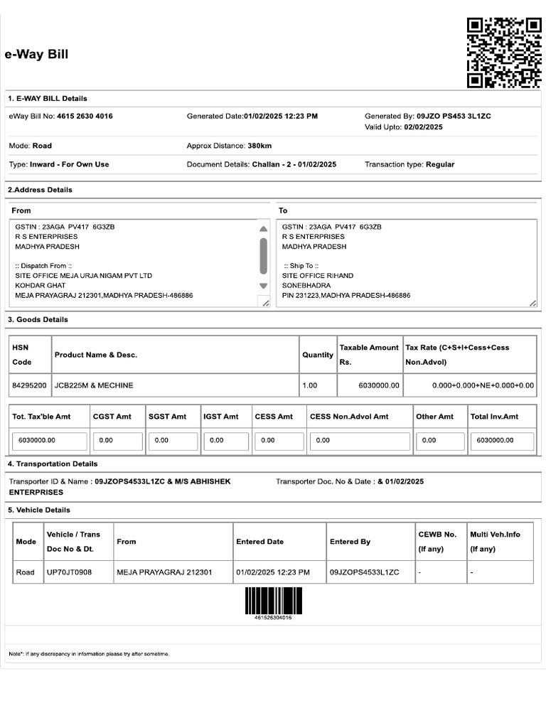 E-Way Bill System 01 | PDF