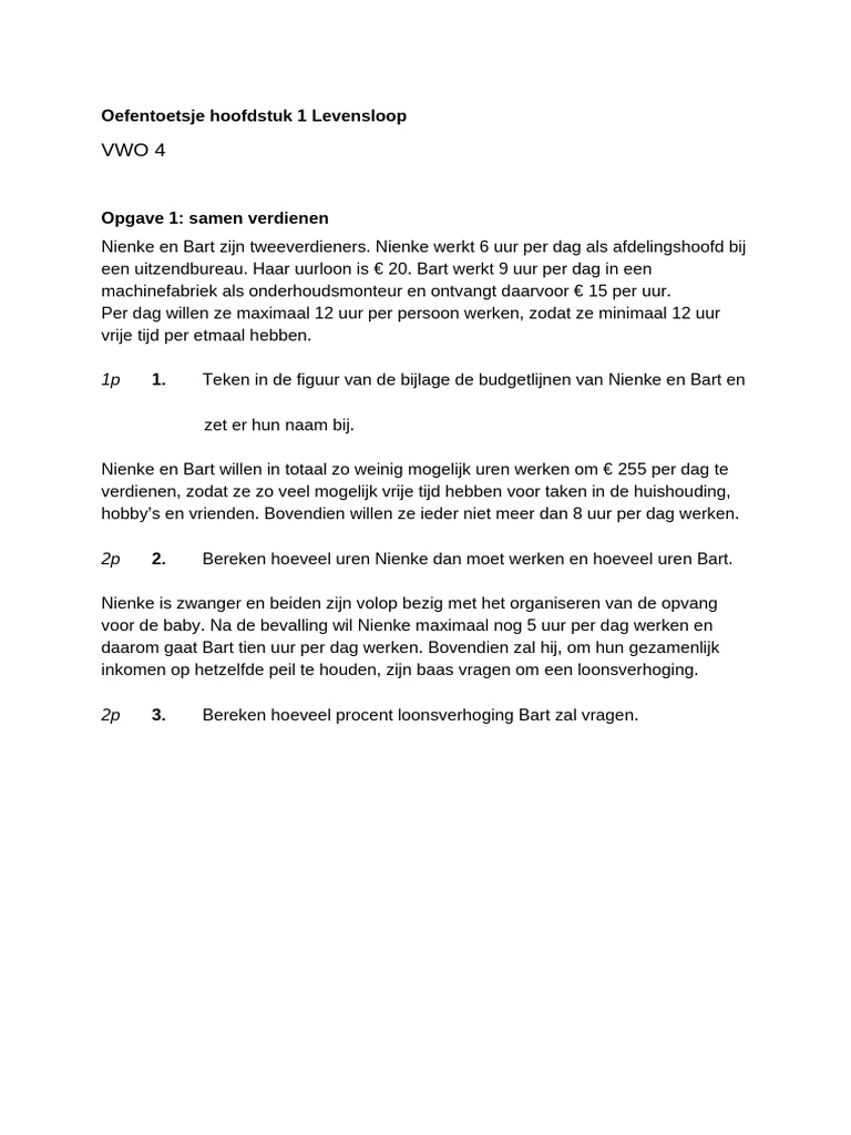 Oefentoetsje-hoofdstuk-1-Levensloop 3 | PDF