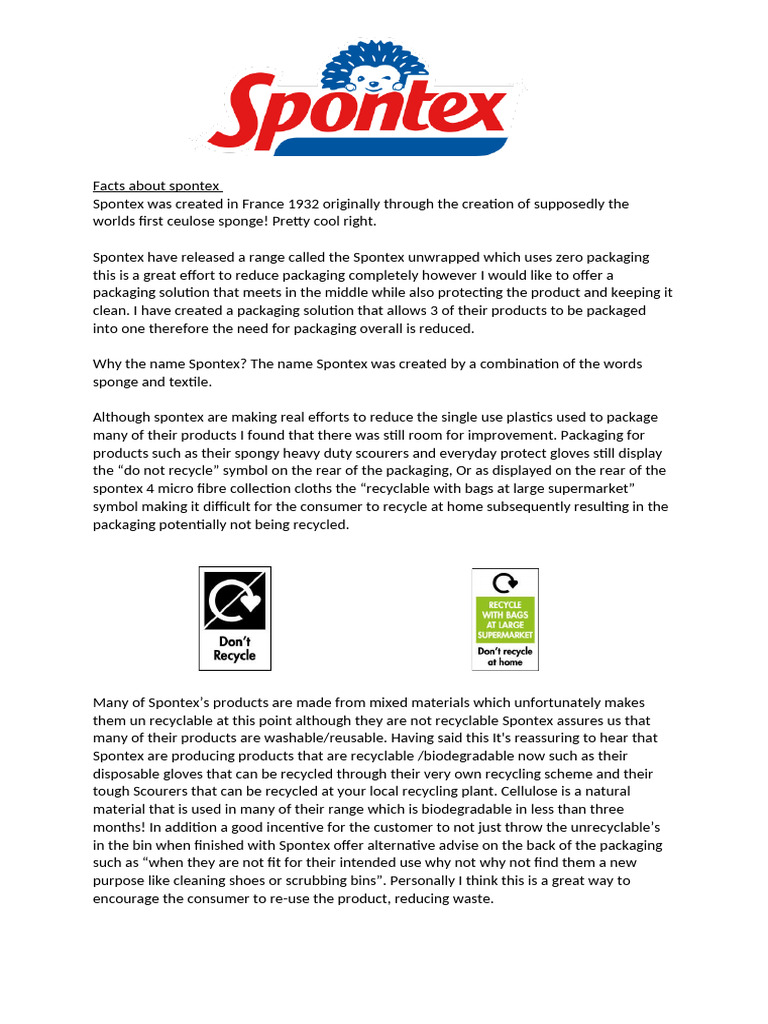 Facts About Spontex | PDF
