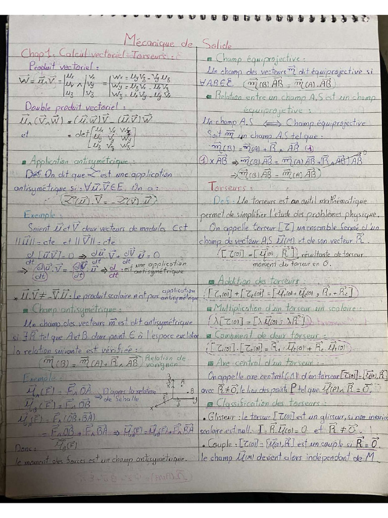 Résumé 5 Mécanique Du Solide SMP3 | PDF
