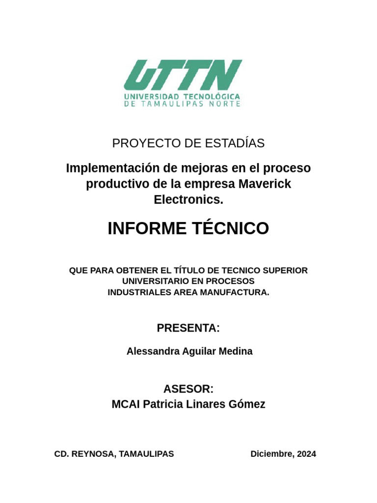 Informe Tecnico Orig | PDF