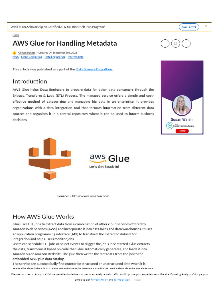 AWS Glue Metadata Management Guide | PDF | Amazon Web Services | Metadata