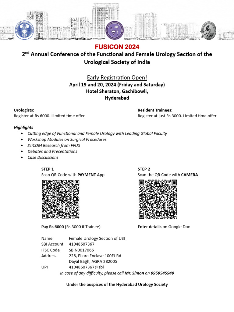 FUSICON 2024: Urology Conference Registration | PDF