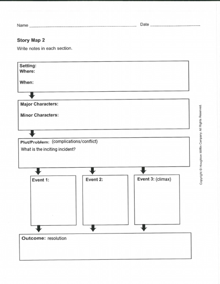Chance Crowley - Story Map (Graphic Organizer) | PDF