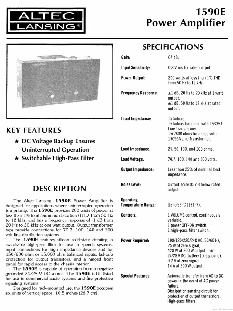 Hfe Altec Lansing 1590e en | PDF