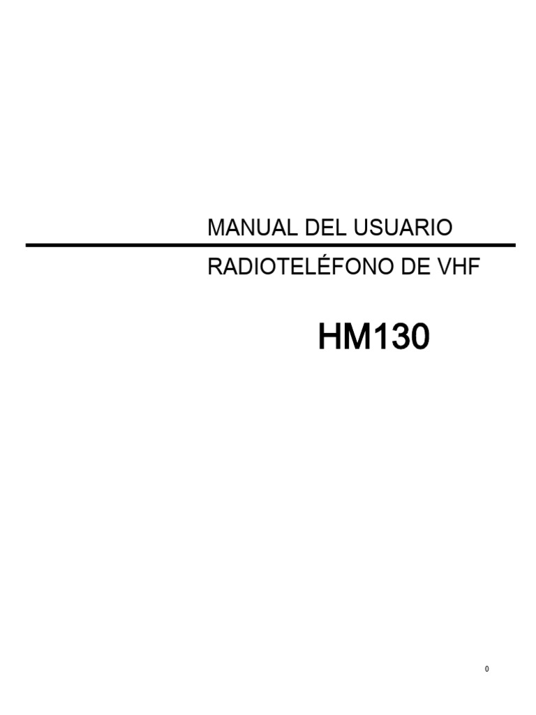 HM130 Manual Instruction - Compressed | PDF | Radio | Instituto de Ingenieros Eléctricos y ...