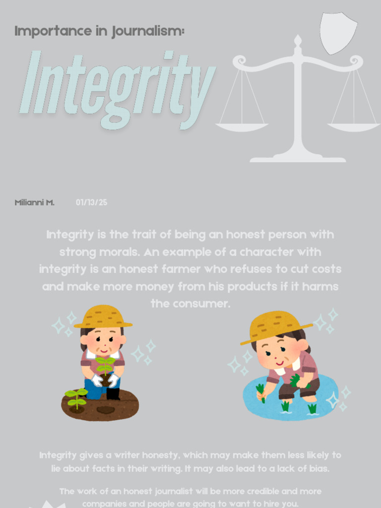 The Role of Integrity in Journalism | PDF