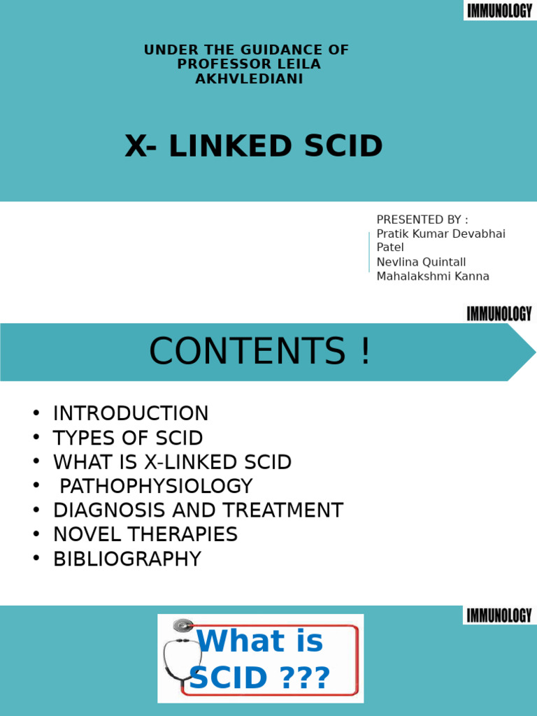 SCID-X1 B2 PPT.-1 | PDF | Clinical Medicine | Biology