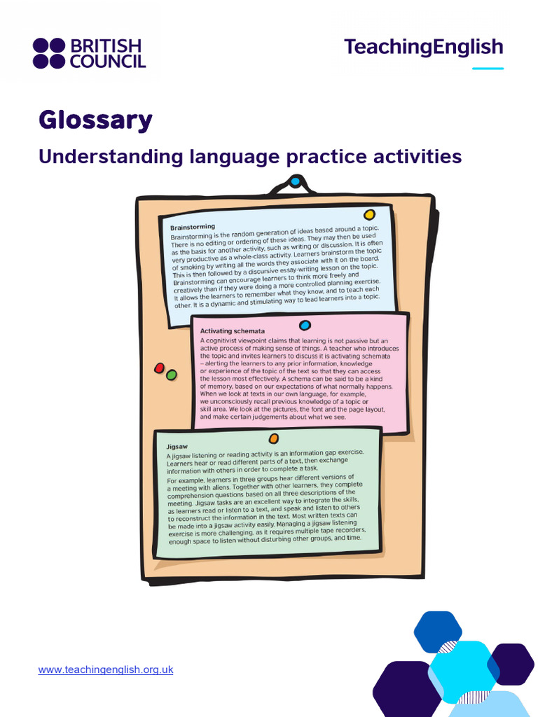 Resources – Understanding language practice activities | PDF