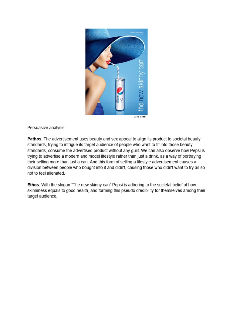 Pepsi Ad Analysis | PDF