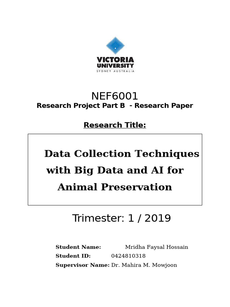 Big Data & AI for Animal Preservation | PDF | Analytics | Apache Hadoop