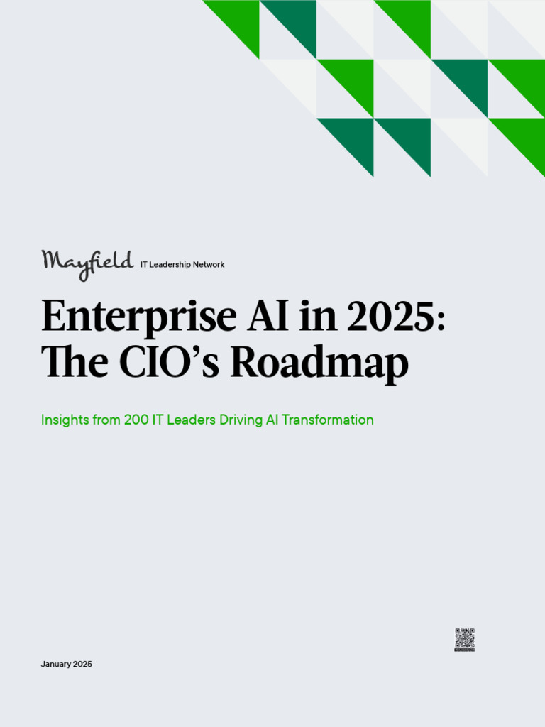 Enterprise Ai In 2025 The Cio S Roadmap Pdf Artificial