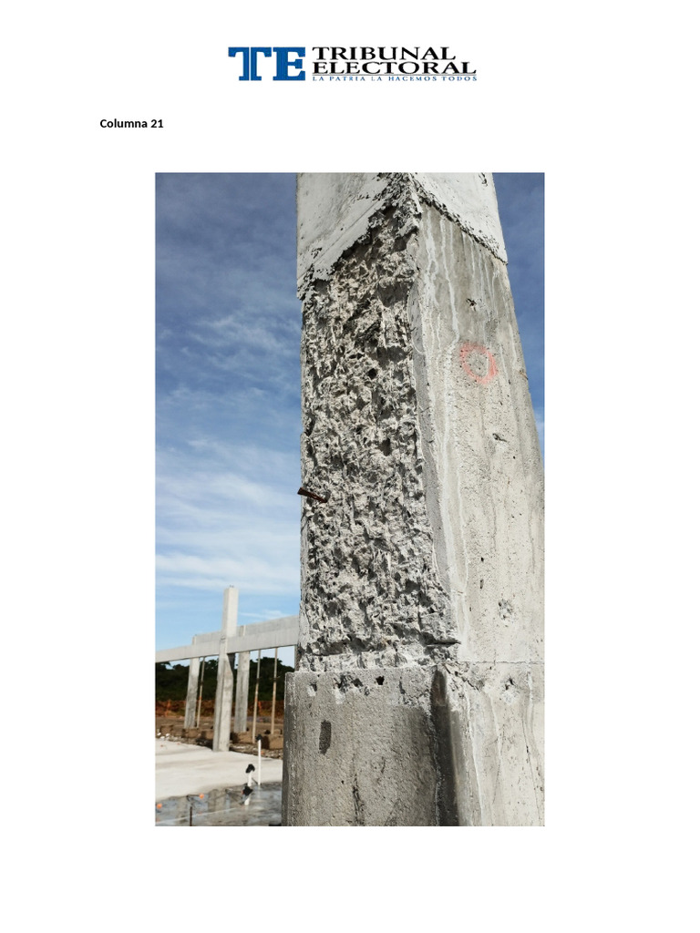 Columnas Reducidas El Area de Compresion Panama Oeste | PDF