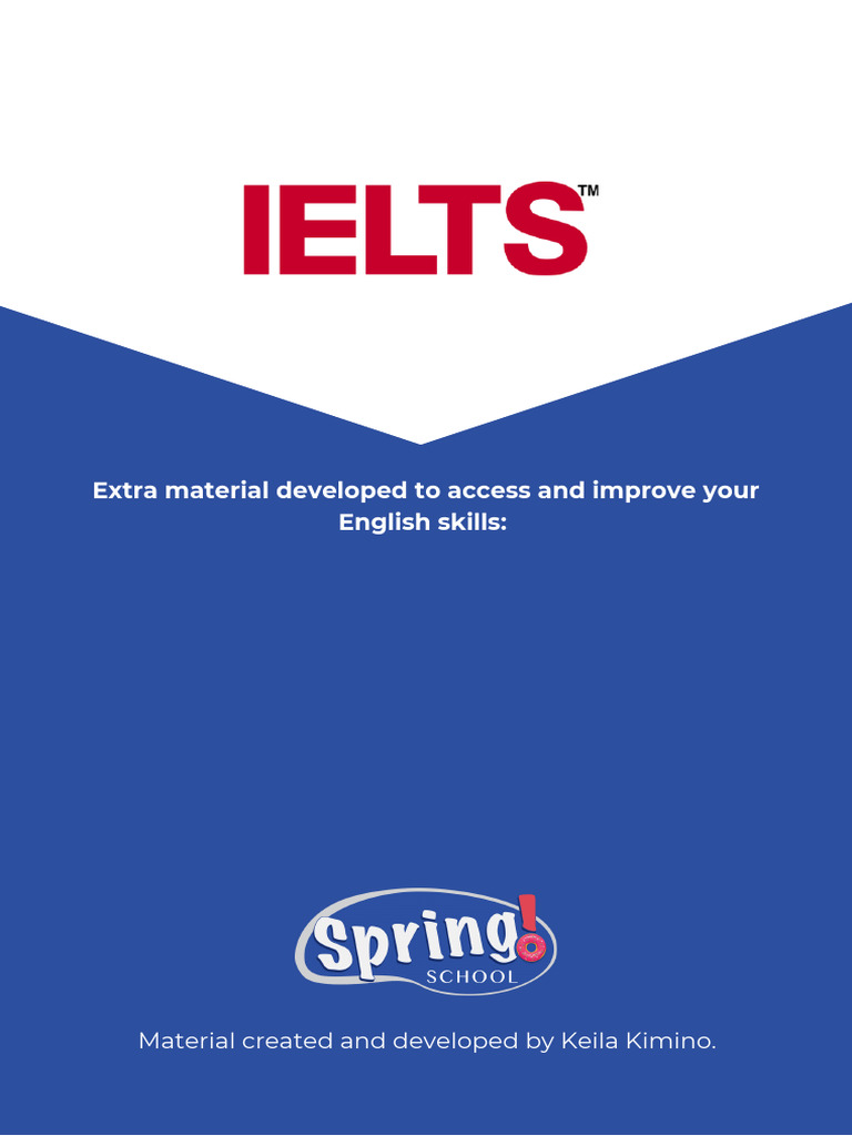 Extra Material Developed To Access and Improve Your English Skills ...