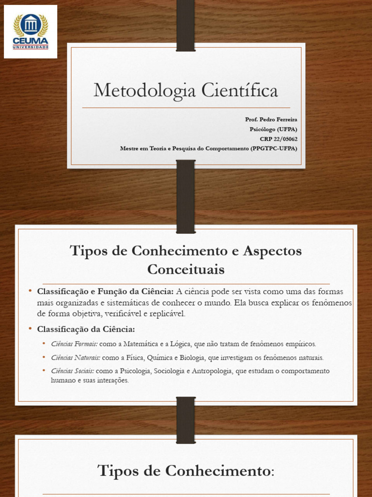 Metodologia Cient%C3%ADfica- Slide | PDF | Science | Método científico