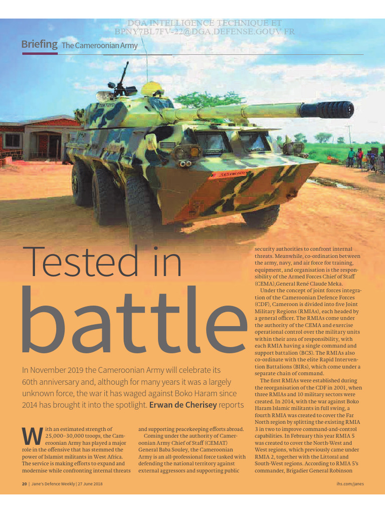Tested in Battle - Cameroon Army (JanesDefenseWeekly - 27juin2018) | PDF