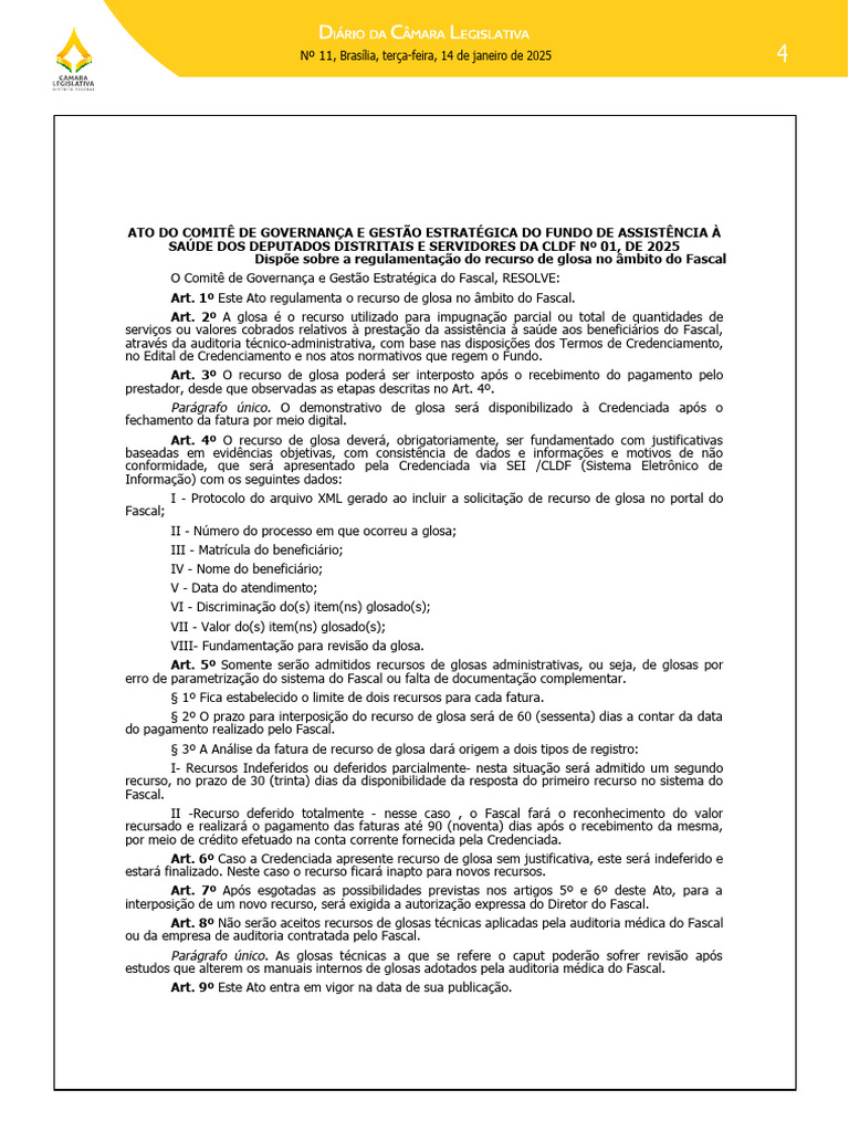 Recurso de Glosa No Âmbito Do Fascal | PDF