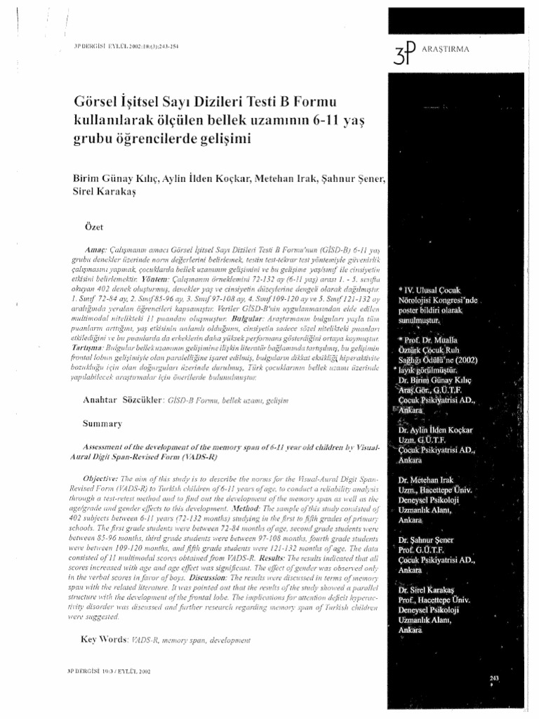 gorsel-isitsel-sayi-dizileri-testi-b-formu-gisd-b-toad | PDF