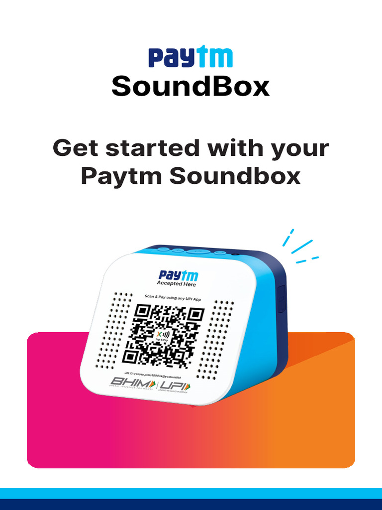 Paytm Soundbox Setup and Features Guide | PDF