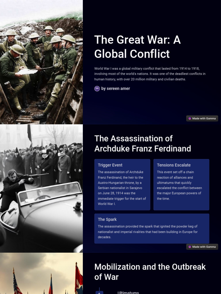 The Great War A Global Conflict | PDF | World War I | Western Front ...