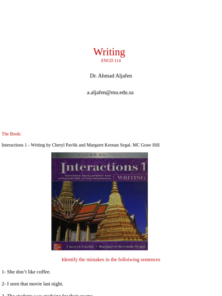 Writing - EnGL 114, Final Exam | PDF | Comma | English Language
