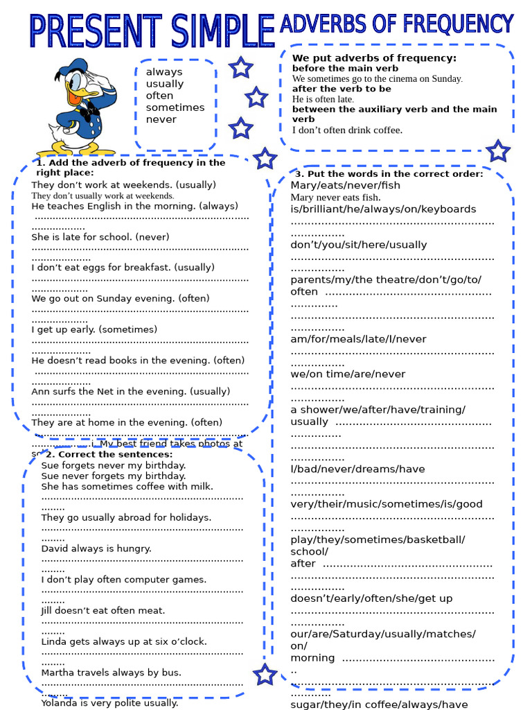 Adverbs of Frequency Fun Activities Games Writing Creative Writing Task ...