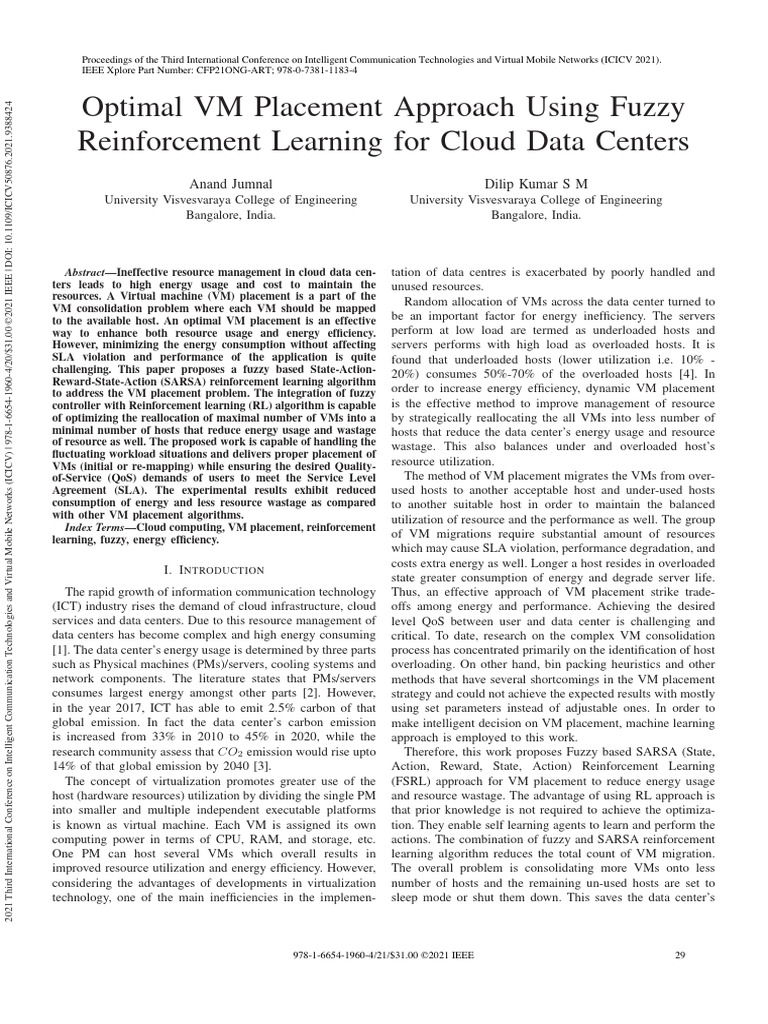 2021 Optimal_VM_Placement_Approach_Using_Fuzzy_Reinforcement_Learning_for_Cloud_Data_Centers ...