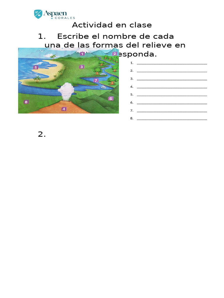 Formas del relieve en clase | PDF