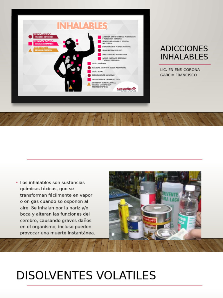 Adicciones Inhalables | PDF | Aerosol | Compuesto orgánico volátil