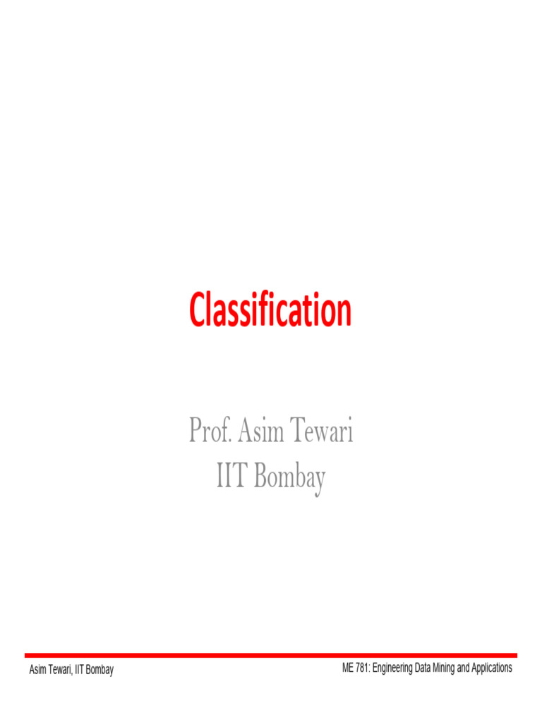 Classification_2024 | PDF | Logistic Regression | Regression Analysis