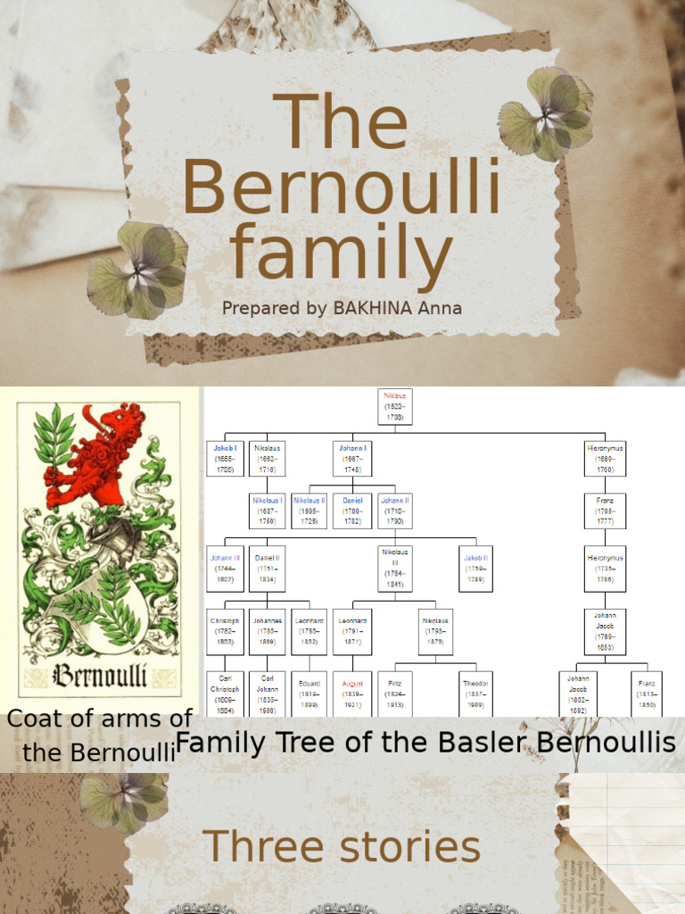 The Bernoulli Family | PDF