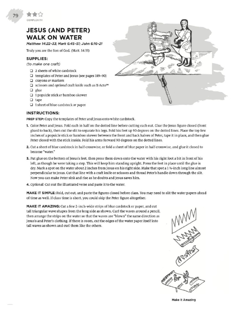 Jesus and Peter Walk on Water 3 | PDF