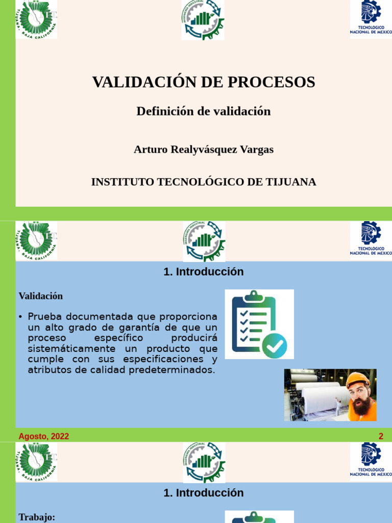 4.definición de Validación | PDF | Esterilización (Microbiología)