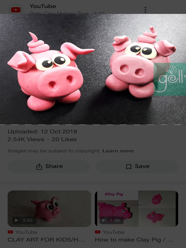 Pink Pig Polymer Clay Tutorial | PDF