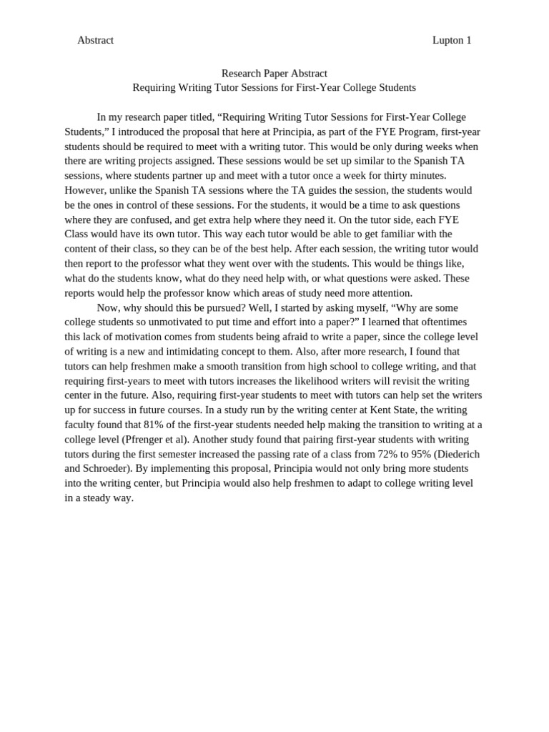 Research Paper Abstract | PDF | Cognition | Cognitive Science